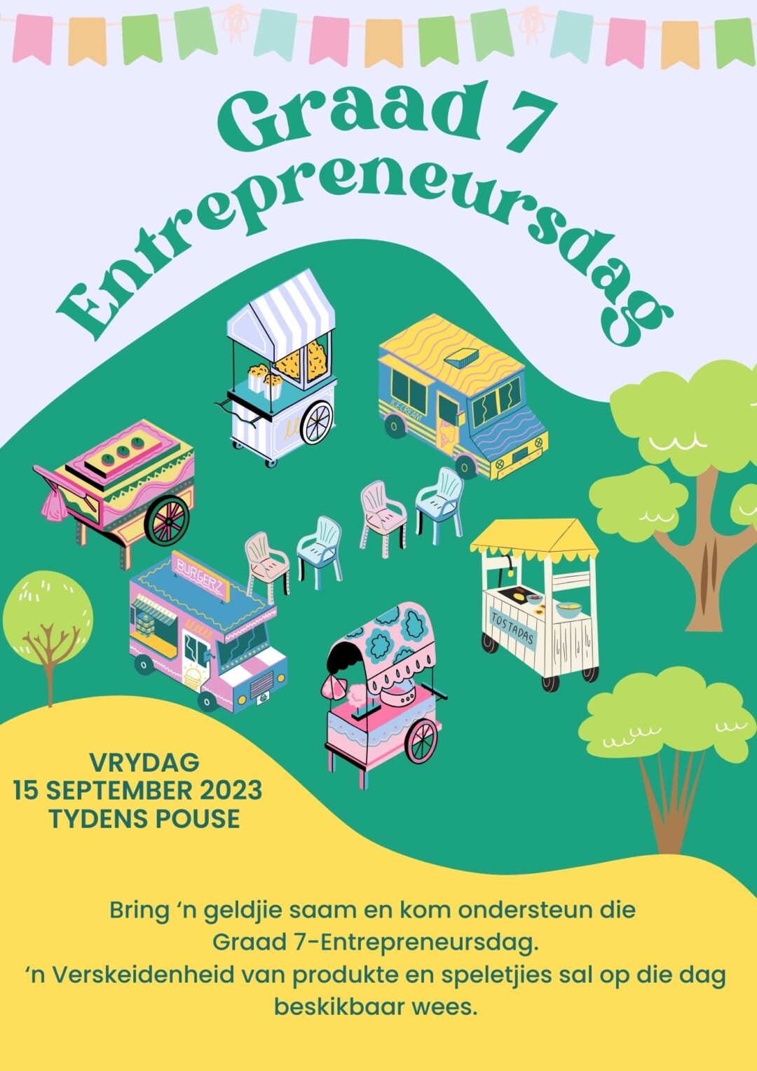 Graad 7-Entrepreneursdag: 15 Sept. 2023 - Laerskool Jan Van Riebeeck