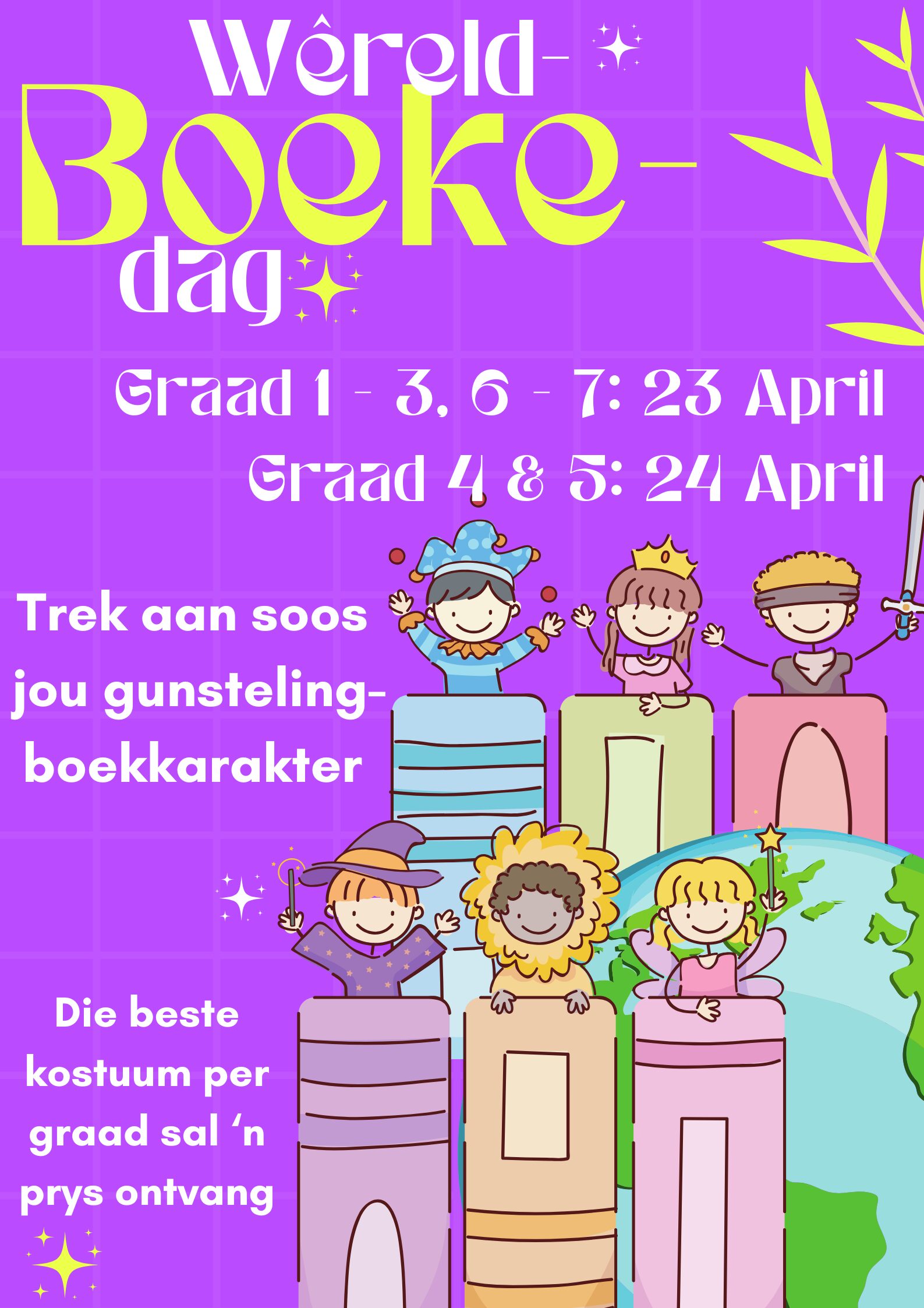 Wêreldboekedag: 23 April 2024 - Laerskool Jan Van Riebeeck