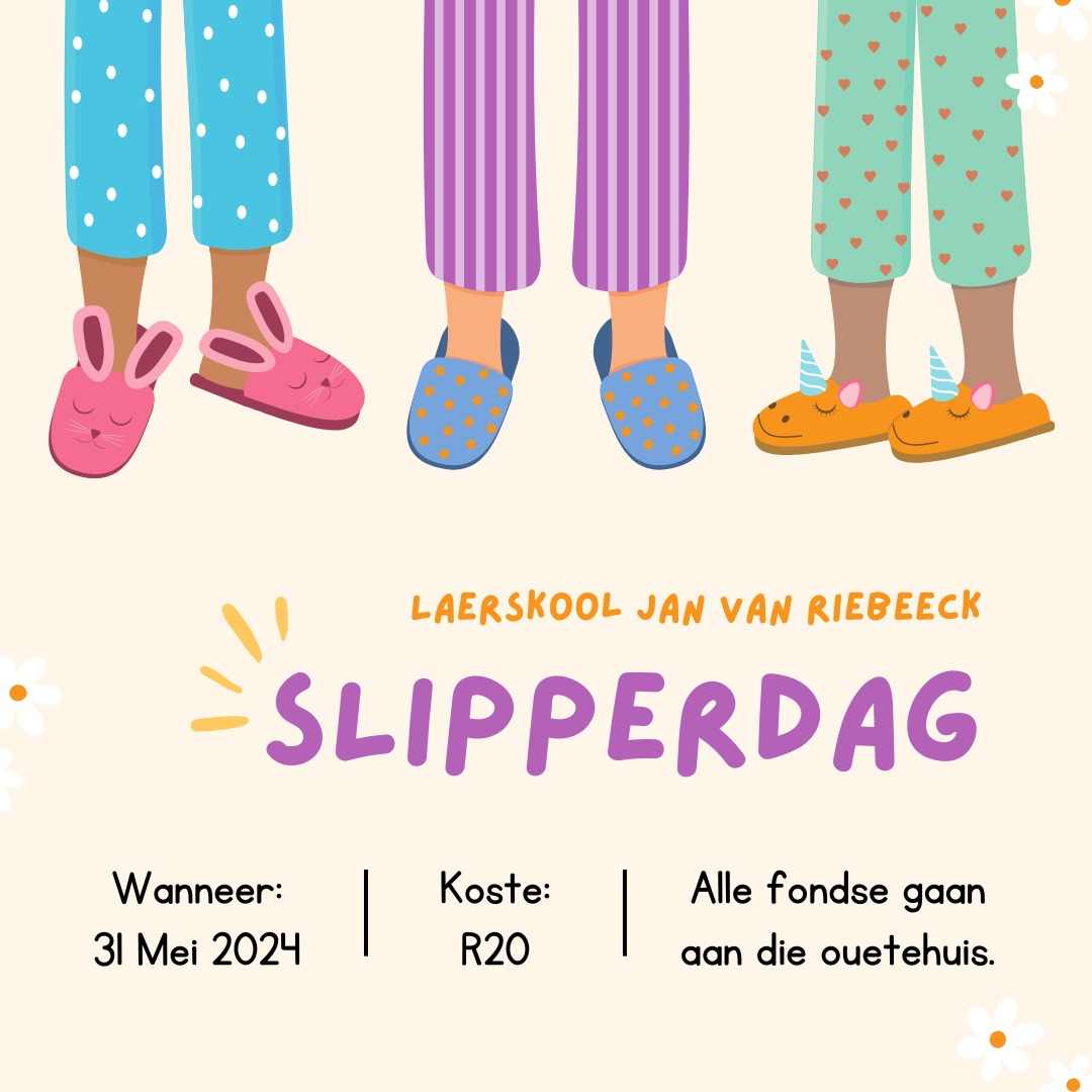 Slipperdag: 31 Mei 2024 - Laerskool Jan Van Riebeeck