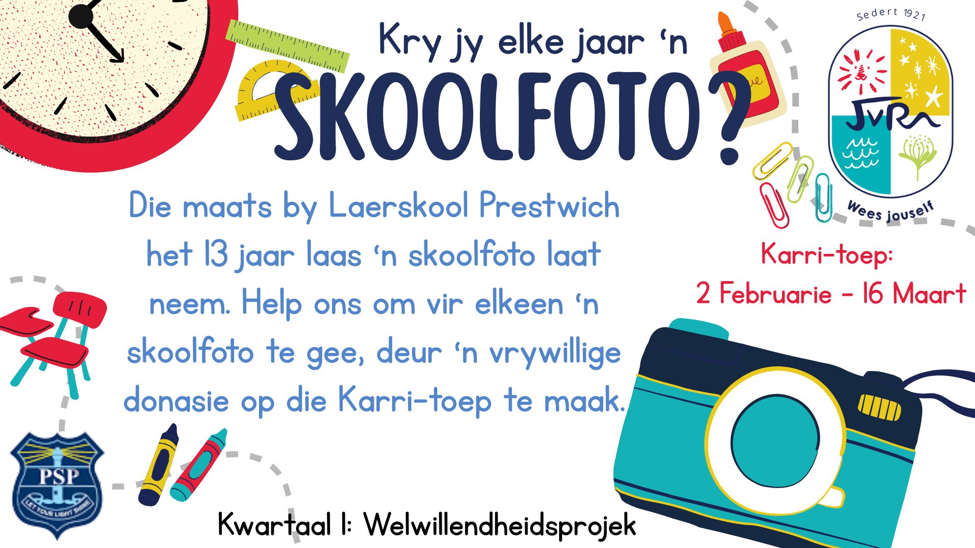 Welwillendheidsprojek: Kwartaal 1, 2026 - Laerskool Jan Van Riebeeck